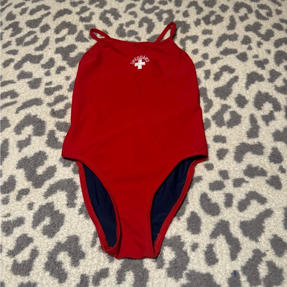 Swim | Red Lifeguard Kids Swimsuit | Poshmark